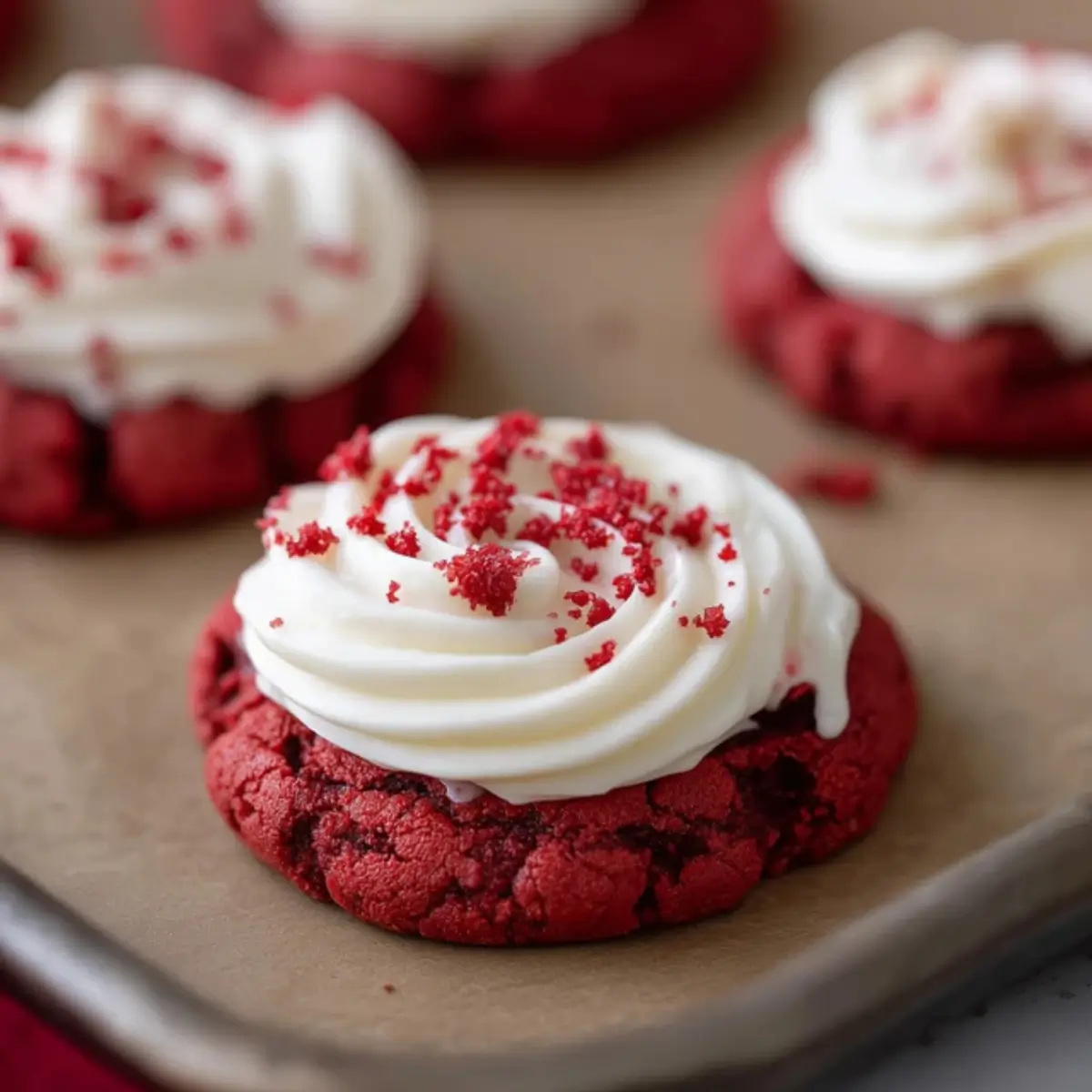 Crumbl Red Velvet Cupcake Cookies That Taste Better Than Bakery ...