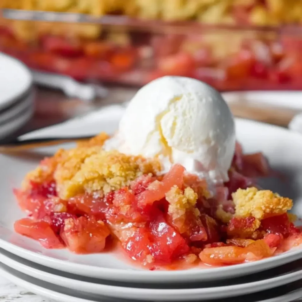 Easy Rhubarb Dump Cake Recipe You’ll Love - Bitten Sweet Blog